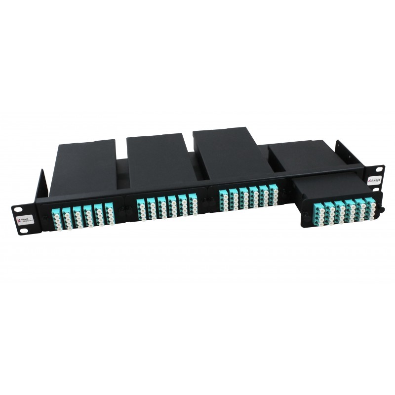 1u 4 Slot Unloaded Modular MTP Cassette Patch Panel | MTP Fibre